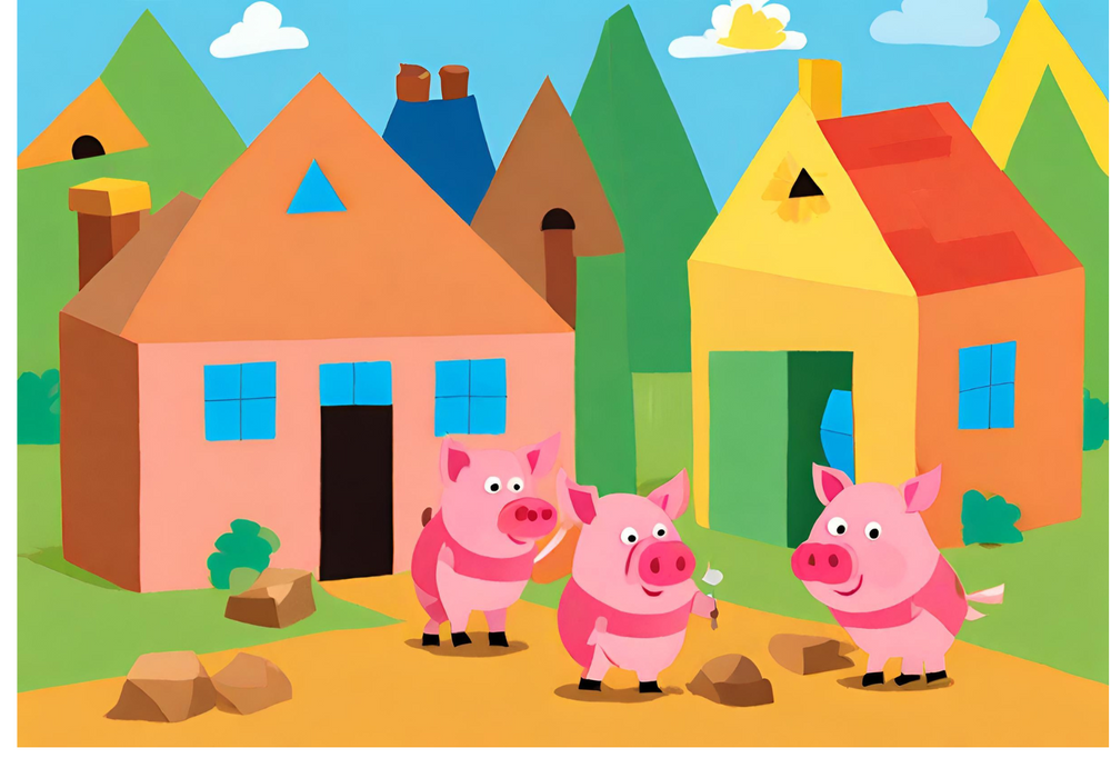 "Three Little Pigs: Building Strong Houses with Shapes and Math"